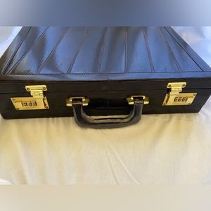 Presto Lock | Bags | Vintage Eel Skin Briefcase By Presto Lock | Poshmark